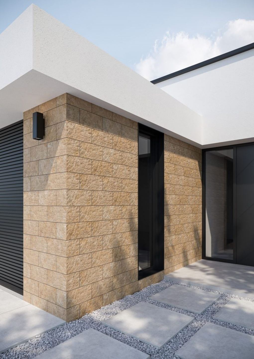 Dom w płytkach elewacyjnych Cerrad Torstone - Domni.pl