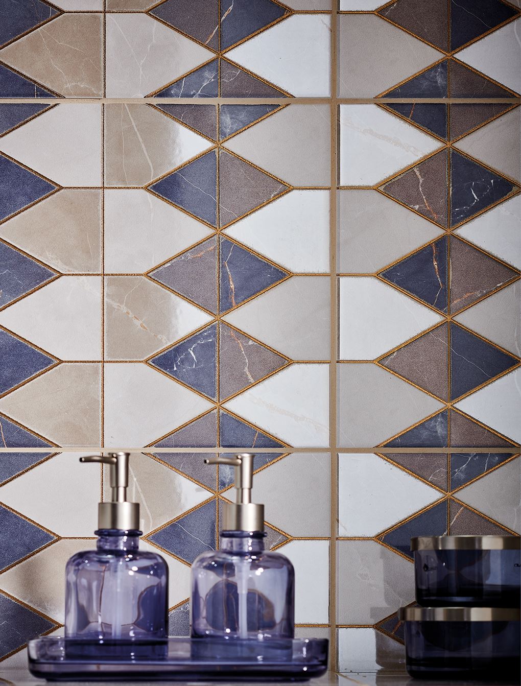 Detal dekoru Domino Chic Stone - Domni.pl