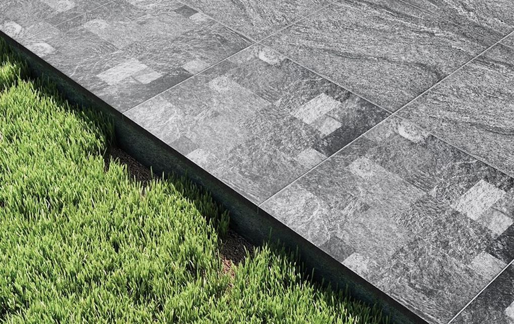 Taras w szarych kaflach Cersanit Orion - Domni.pl