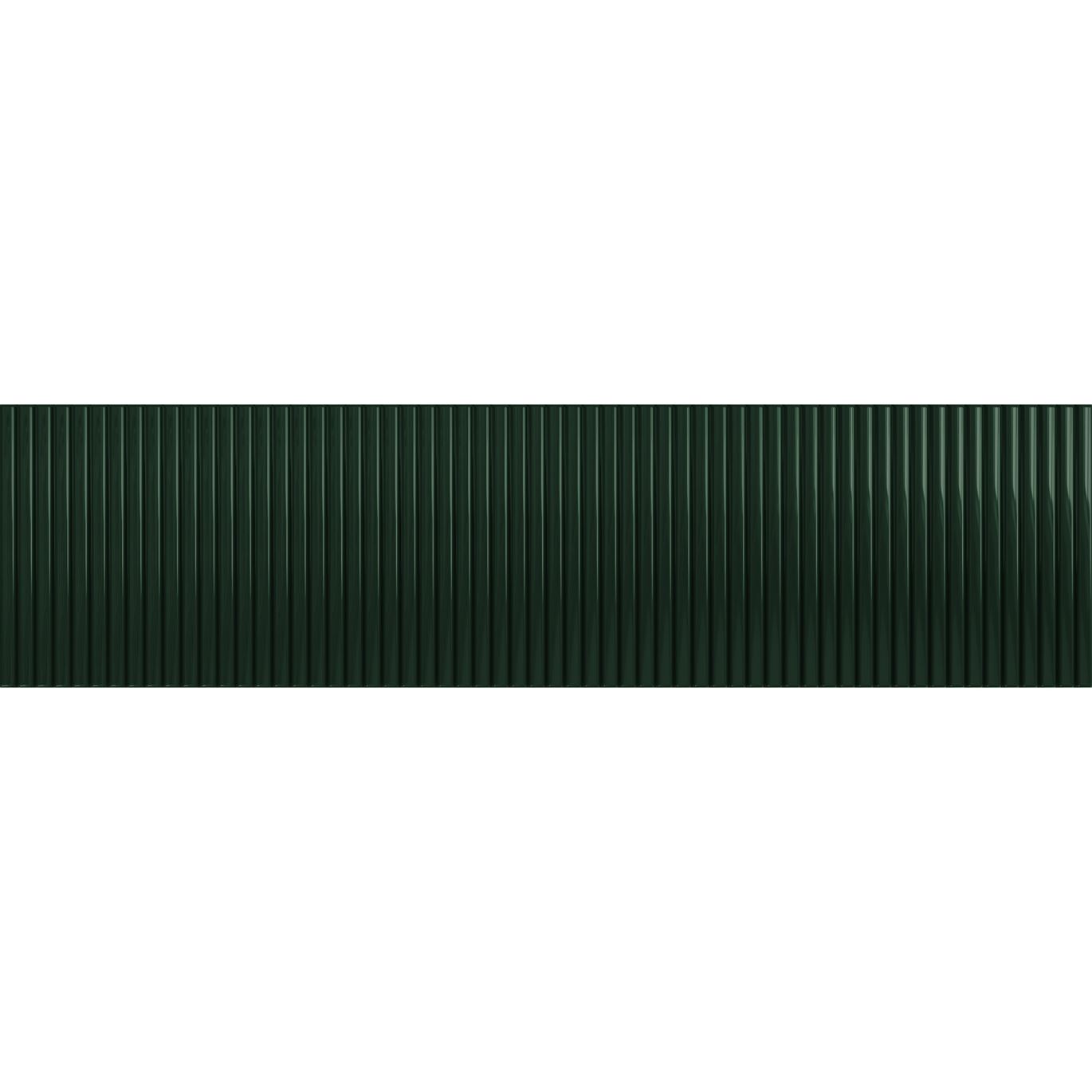 Tubądzin Groove Green 1 Gloss STR - Płytka Ścienna 8x30 - Domni.pl