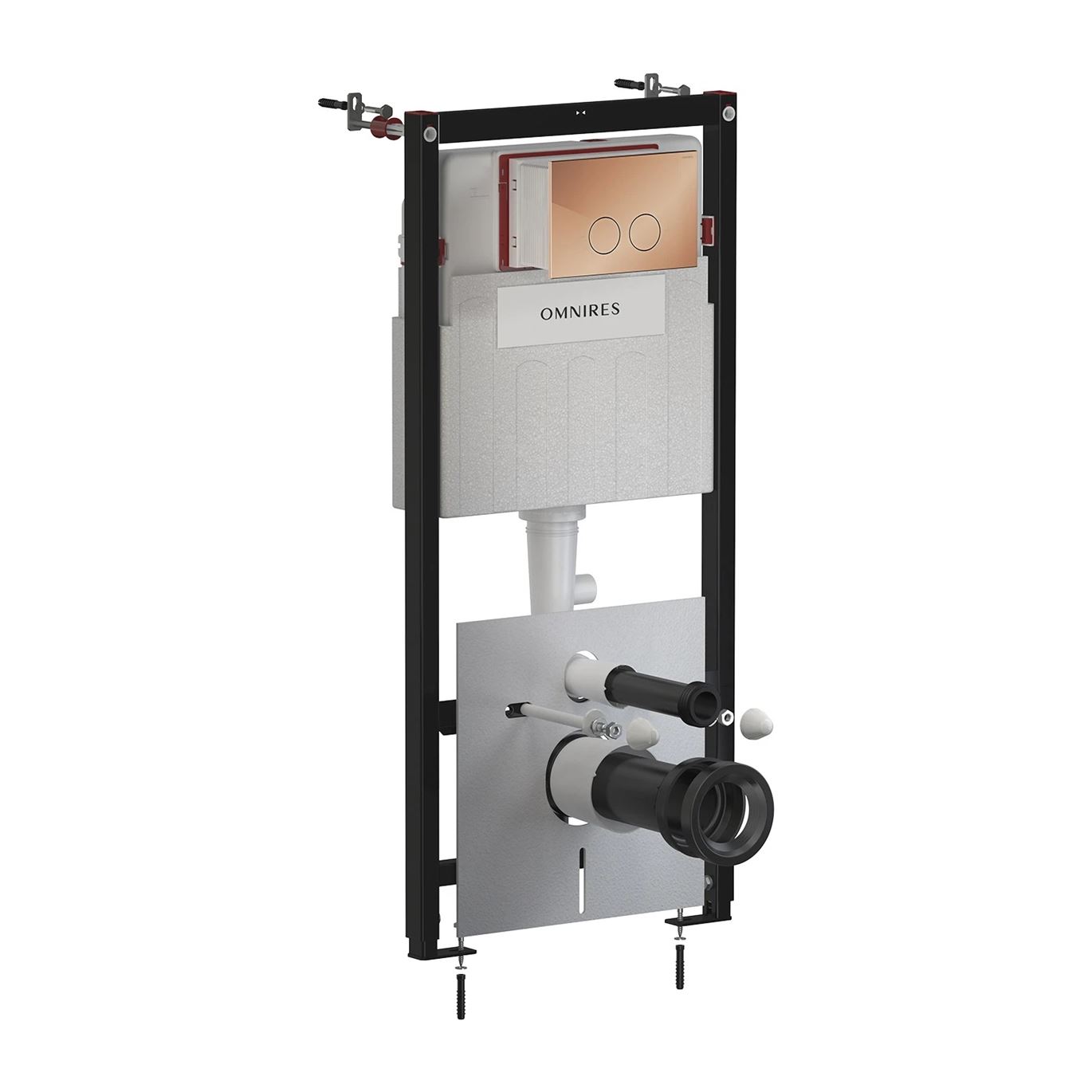 Omnires Flush Set STFWCECO1M-RCP - Stelaż Podtynkowy z Przyciskiem ...