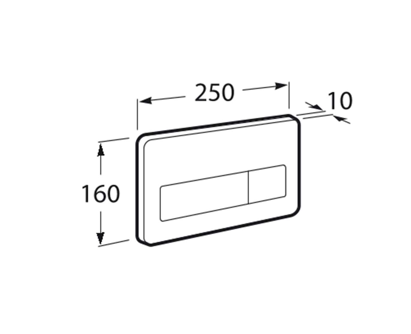 Roca A890097500 - PL3 E Przycisk Elektroniczny Antywandal - Domni.pl