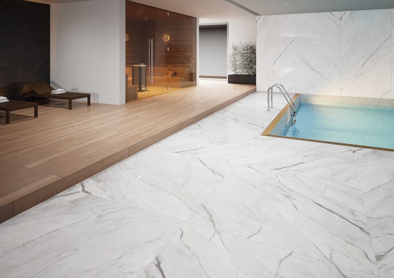 Biały marmur Cerrad Statuario - Domni.pl