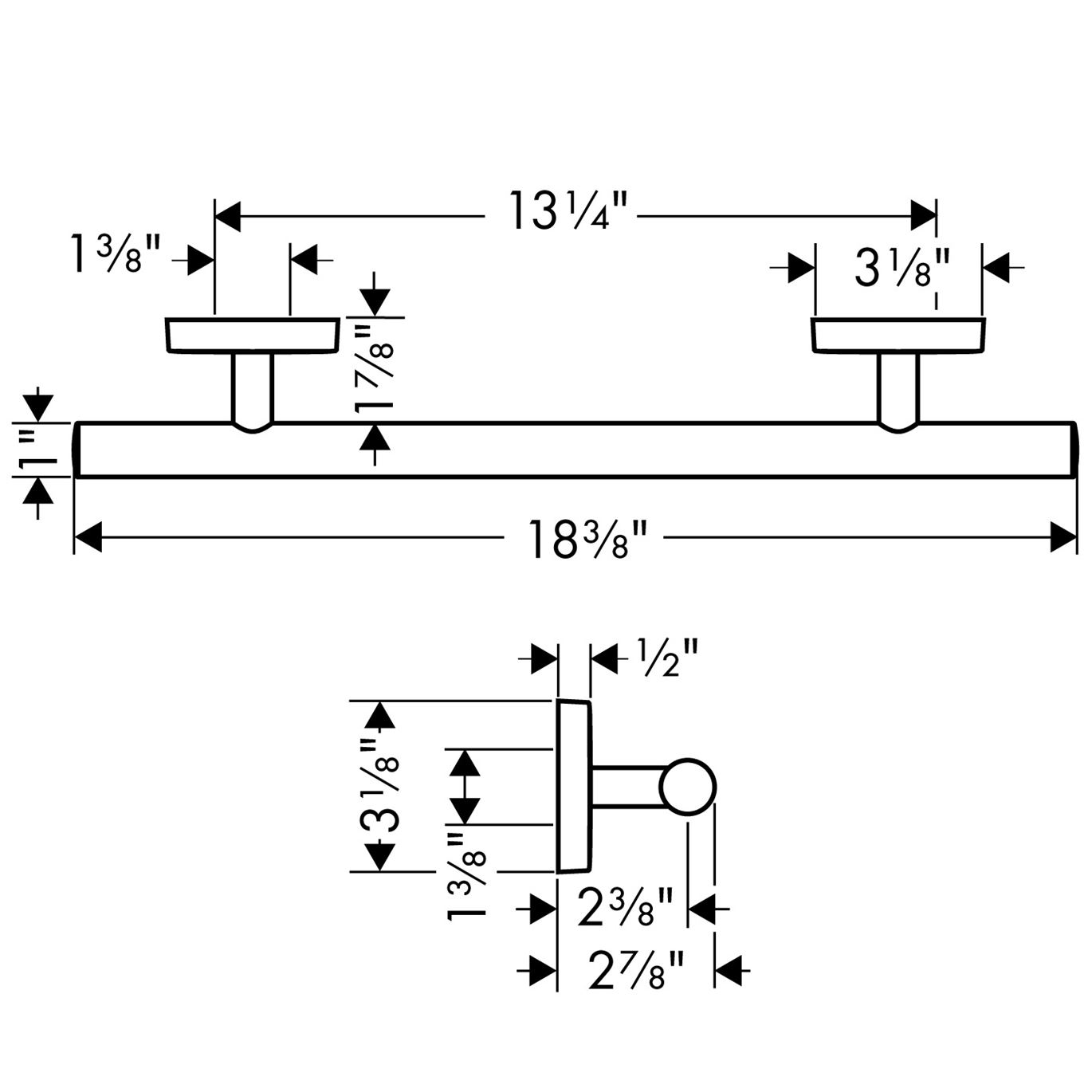 Hansgrohe PuraVida 41513000 - Uchwyt - Domni.pl