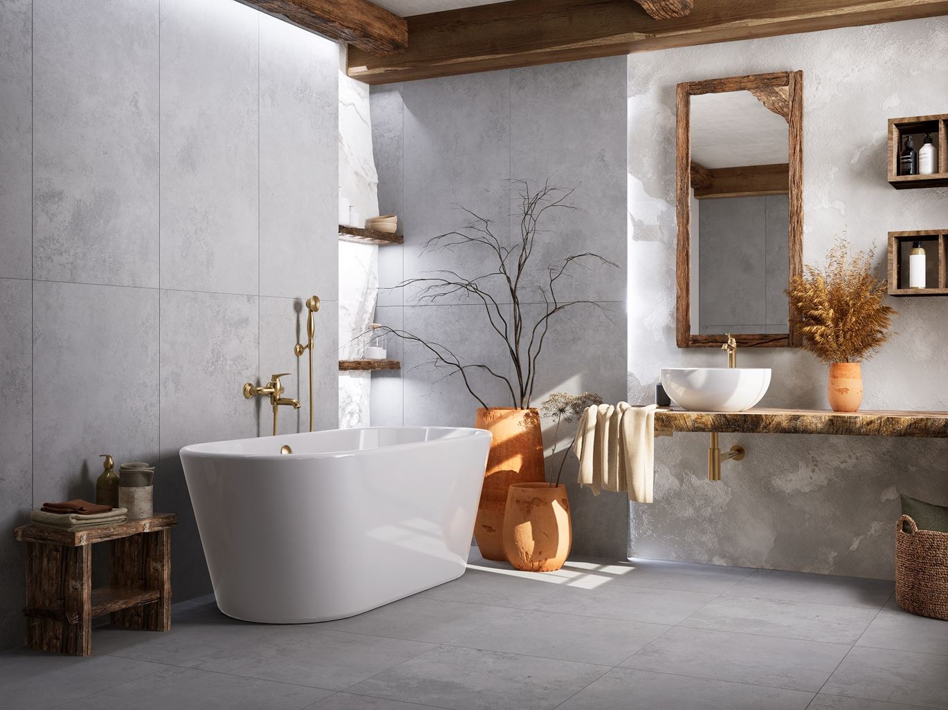 Tubądzin Torano Grey Mat - Płytka Podłogowa 60x60 - Domni.pl