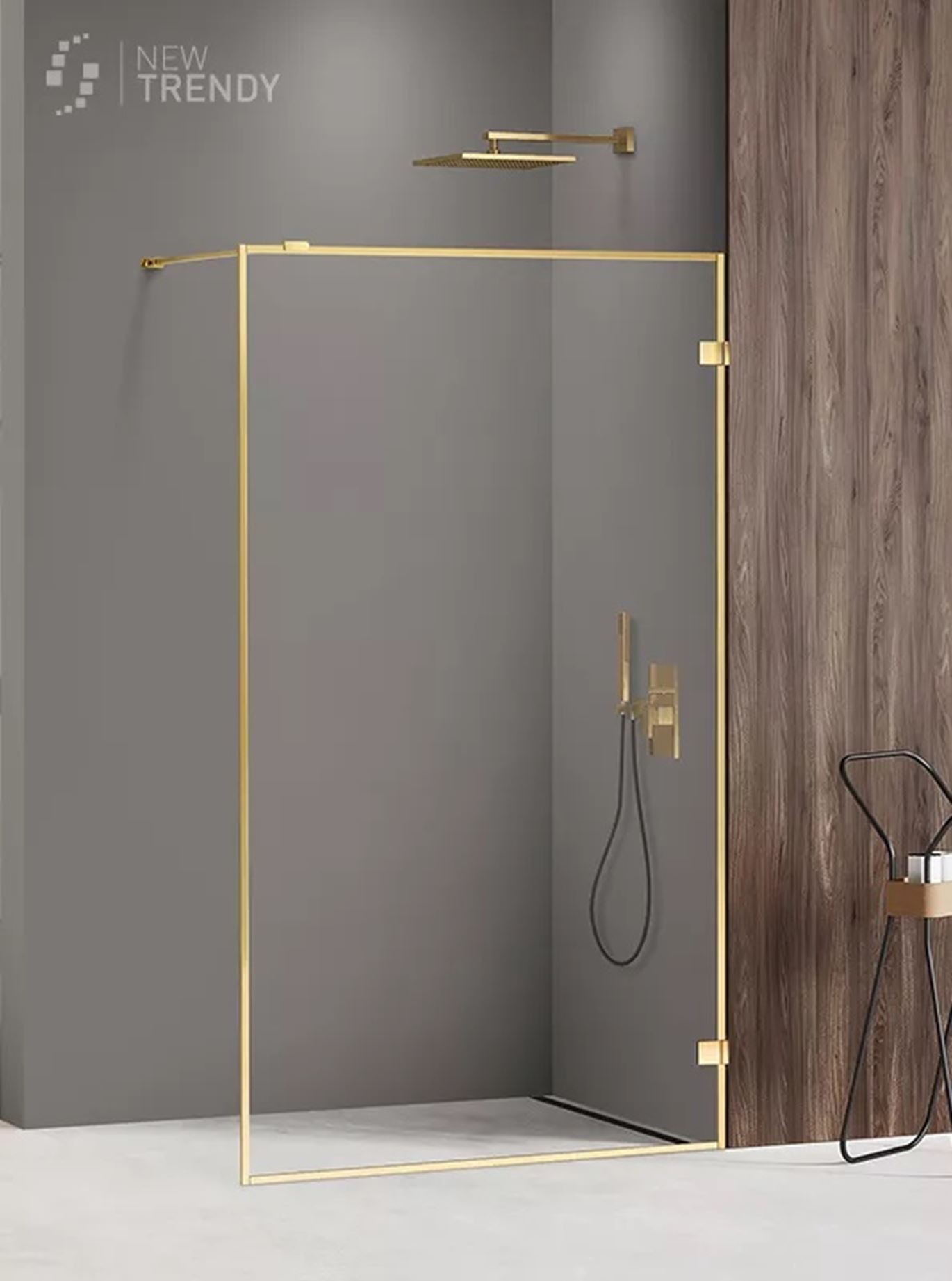 New Trendy Avexa Gold Shine EXK-2162 - Kabina Walk-in - Domni.pl