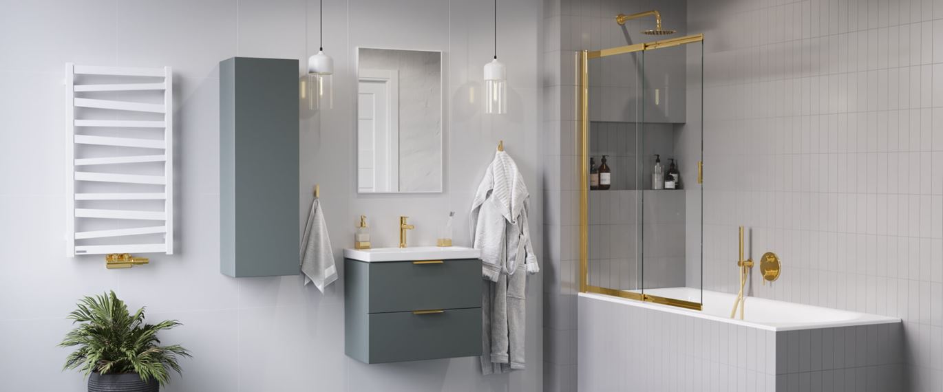 Excellent Liner - Parawan Nawannowy Rozsuwany Złoty - Domni.pl