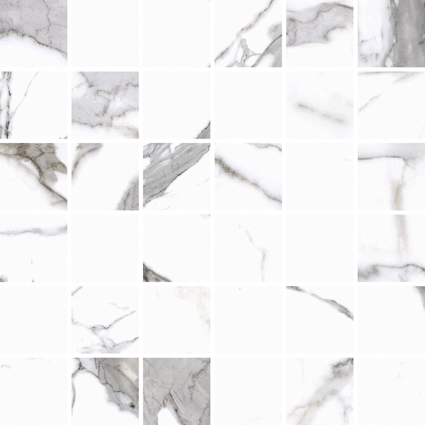 Biała Mozaika 30x30 - Cerrad Calacatta White Mat - Domni.pl