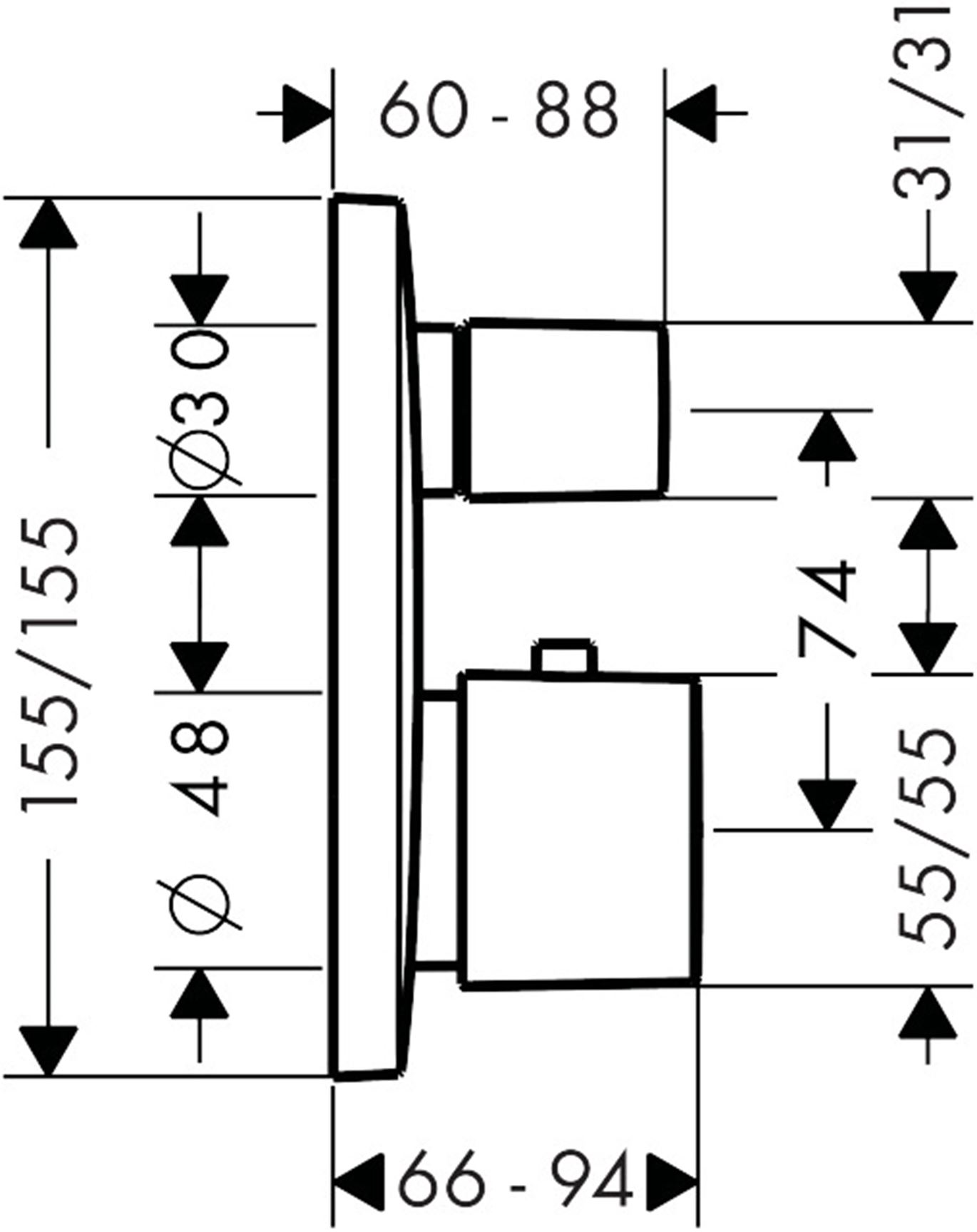 Hansgrohe PuraVida 15775000 - Bateria Termostatyczna - Domni.pl