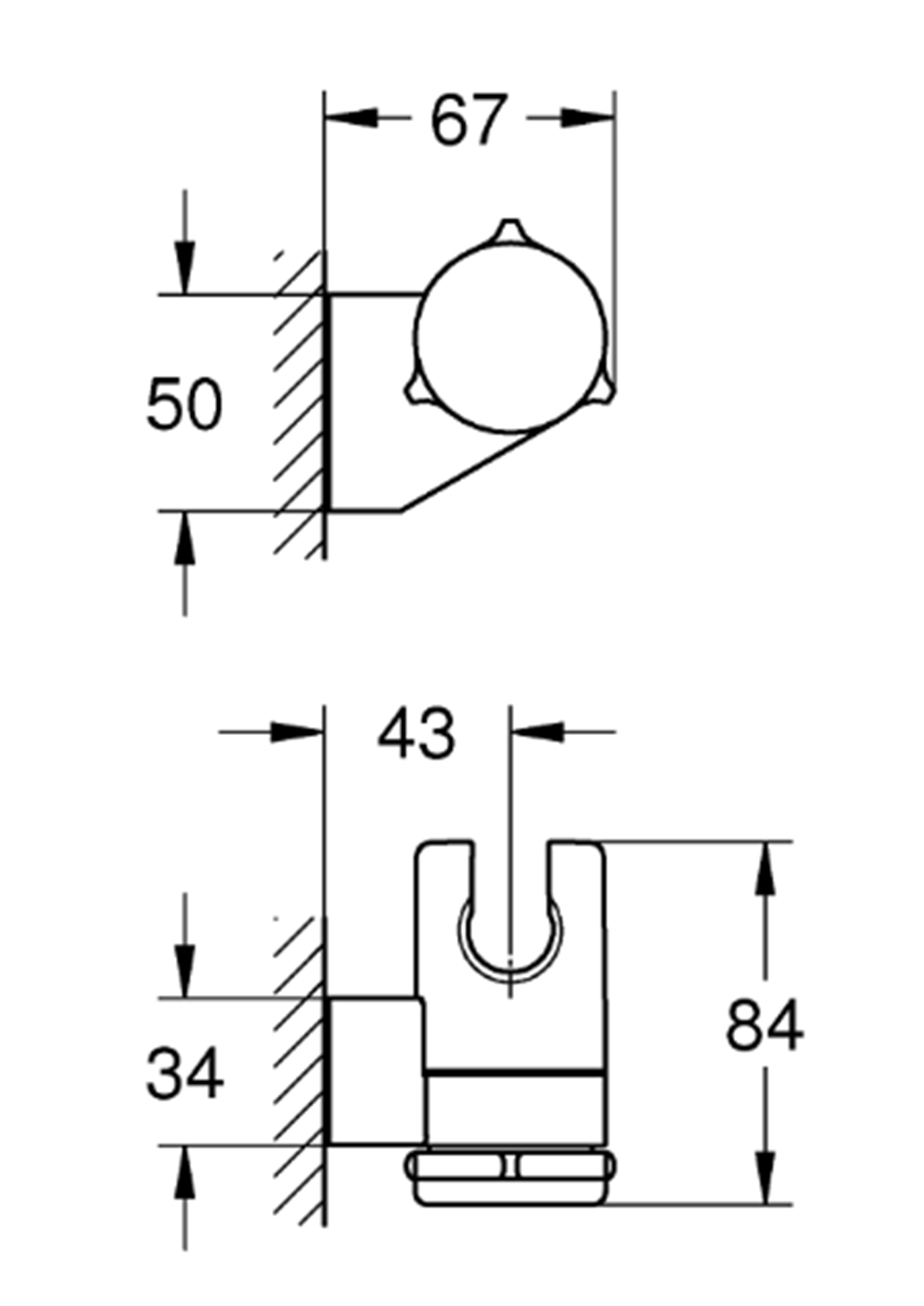 Grohe Tempesta 27595000 - Uchwyt - Domni.pl