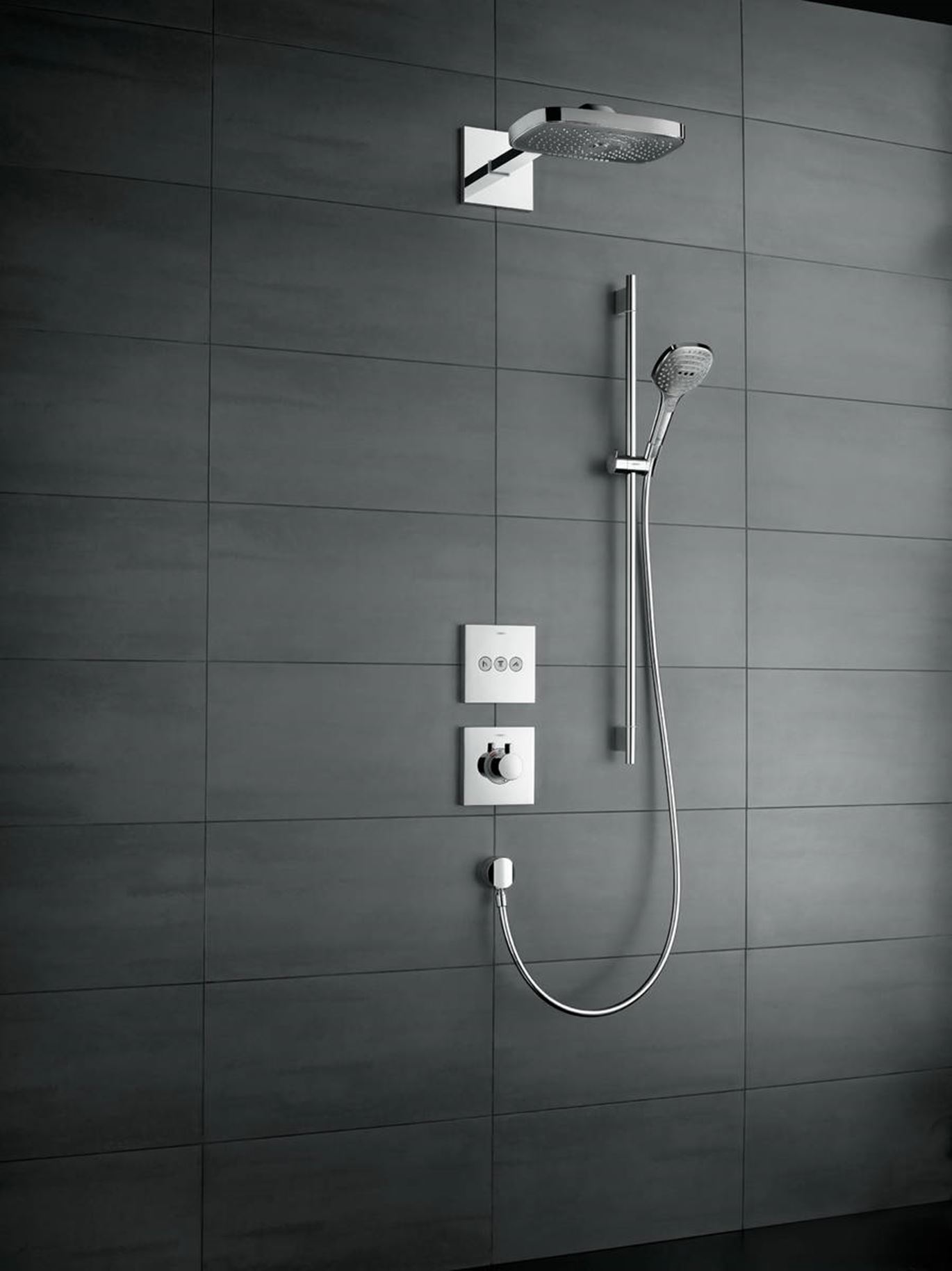 Głowica Prysznicowa 300 3jet z Ramieniem - Hansgrohe Raindance Select E ...