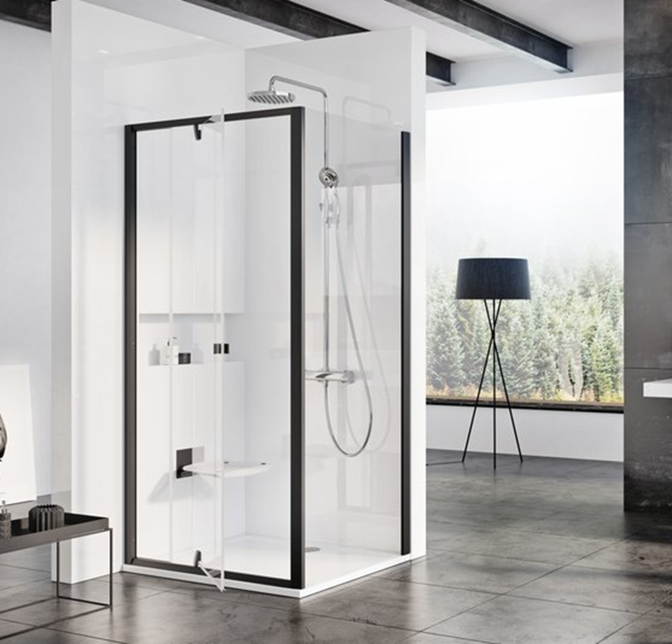 Ravak Pivot PPS-80 90G40C00Z1 - Ścianka Prysznicowa 100x190 - Domni.pl