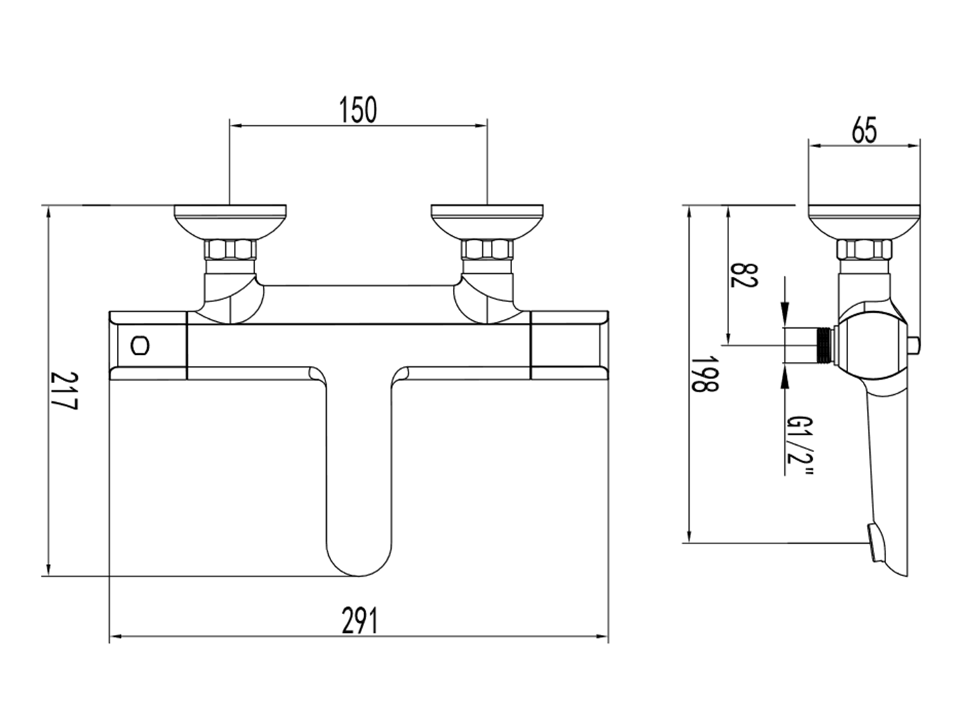 FDesign Stabilla - Bateria Wannowa Termostatyczna - Domni.pl