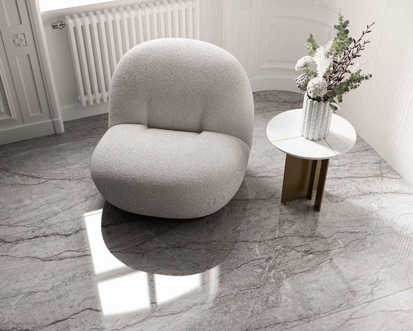 Salon glamour ze strukturami Paradyż Cold Princess - Domni.pl