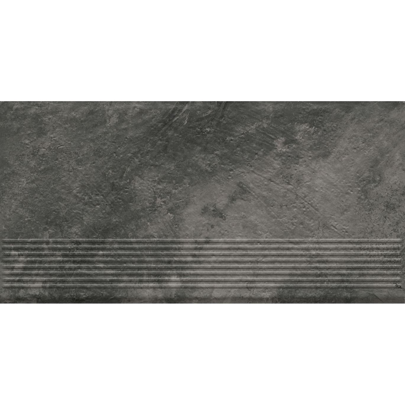 Paradyż Ardis Dark Stopnica Prosta Struktura Mat - Płytka 30x60 - Domni.pl