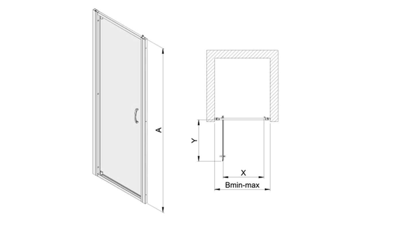 Sanplast Basic 600-450-1930-38-200 - Drzwi Skrzydłowe - Domni.pl