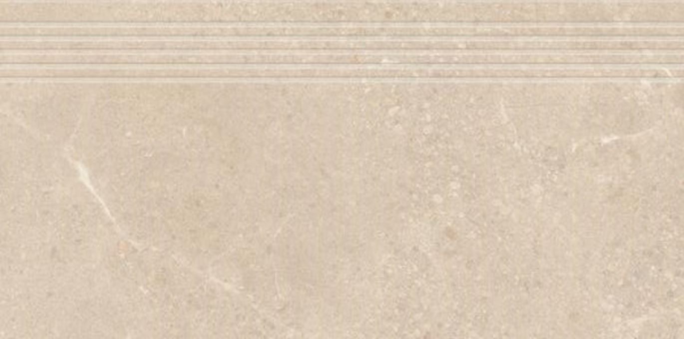 Paradyż Sunnydust Light Beige - Stopnica Prosta 30x60 - Domni.pl
