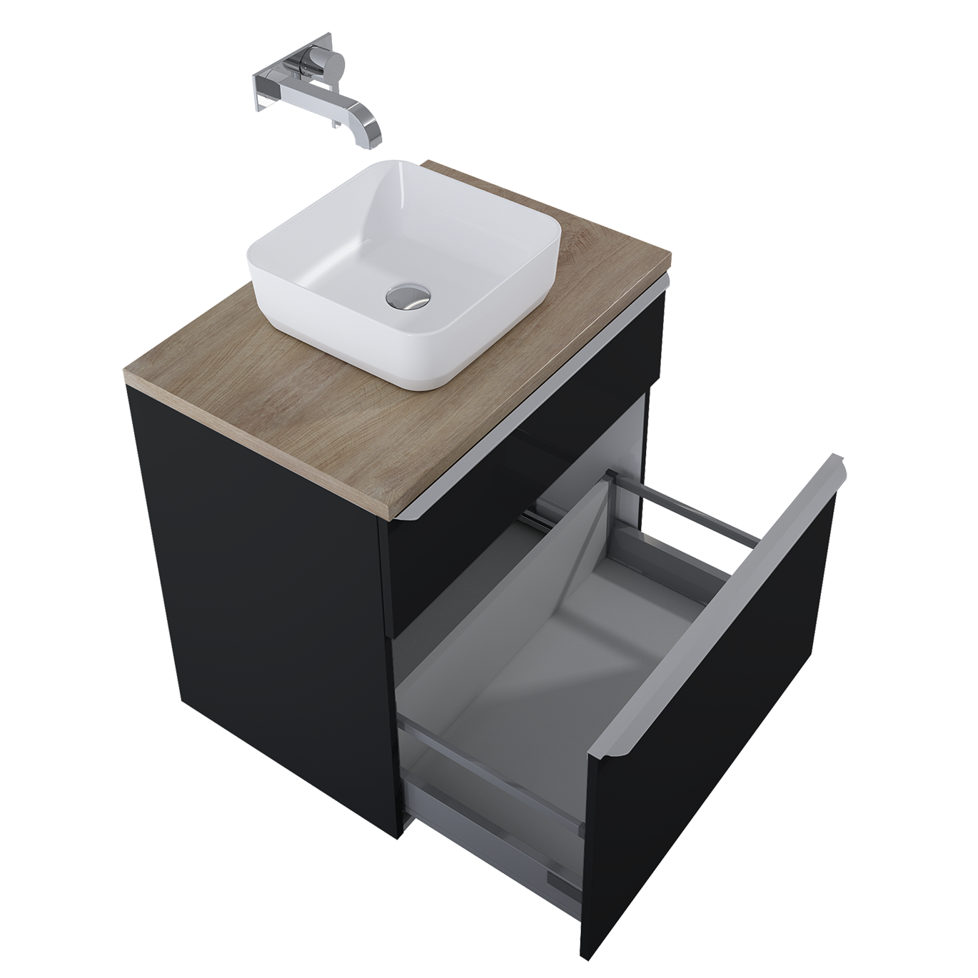 Elita Lofty 70 2S Black Matt RE010700027160 - Szafka - Domni.pl