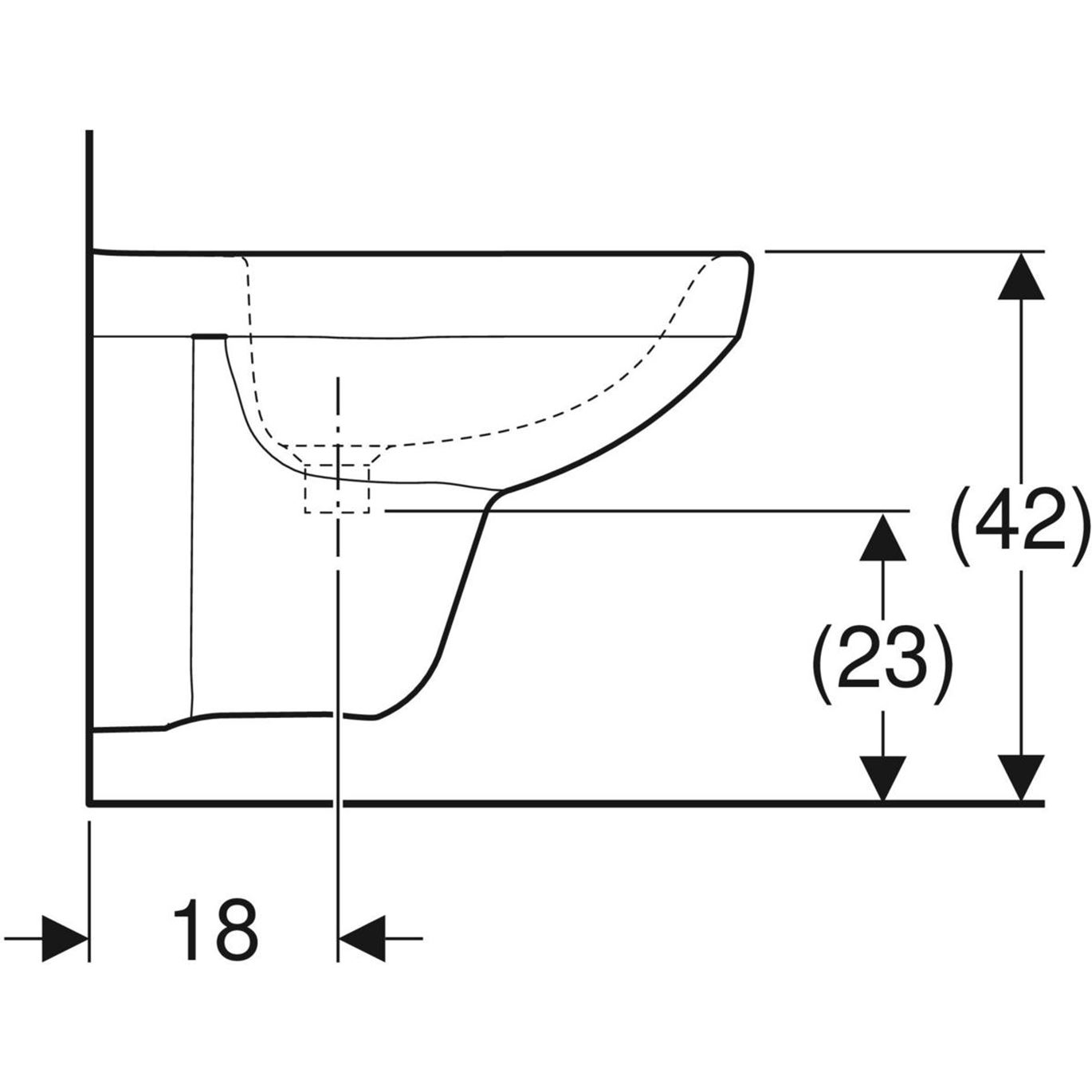 Geberit Selnova Compact 500.272.01.7 - Bidet Wiszący Ceramiczny - Domni.pl