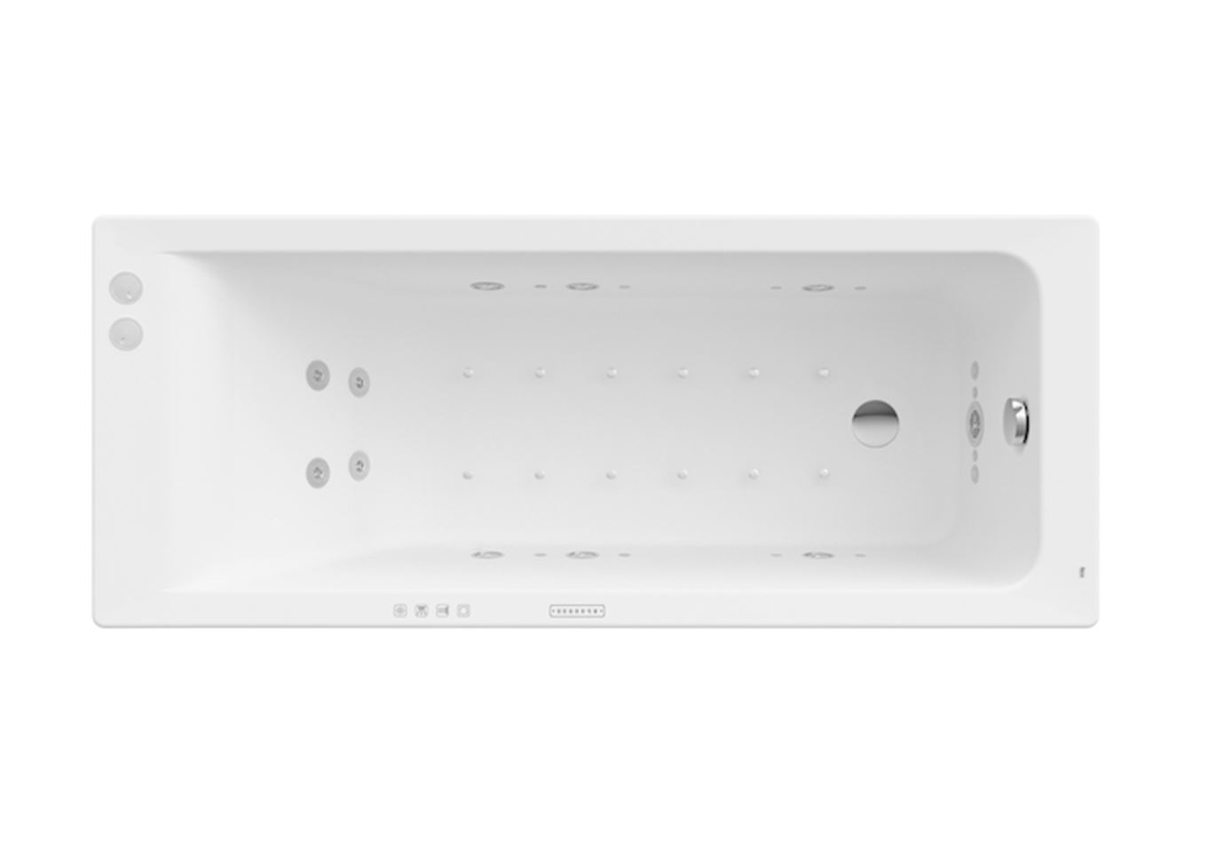 Roca Easy A24T331000 - Prostokątna Wanna 170x70x42 - Domni.pl