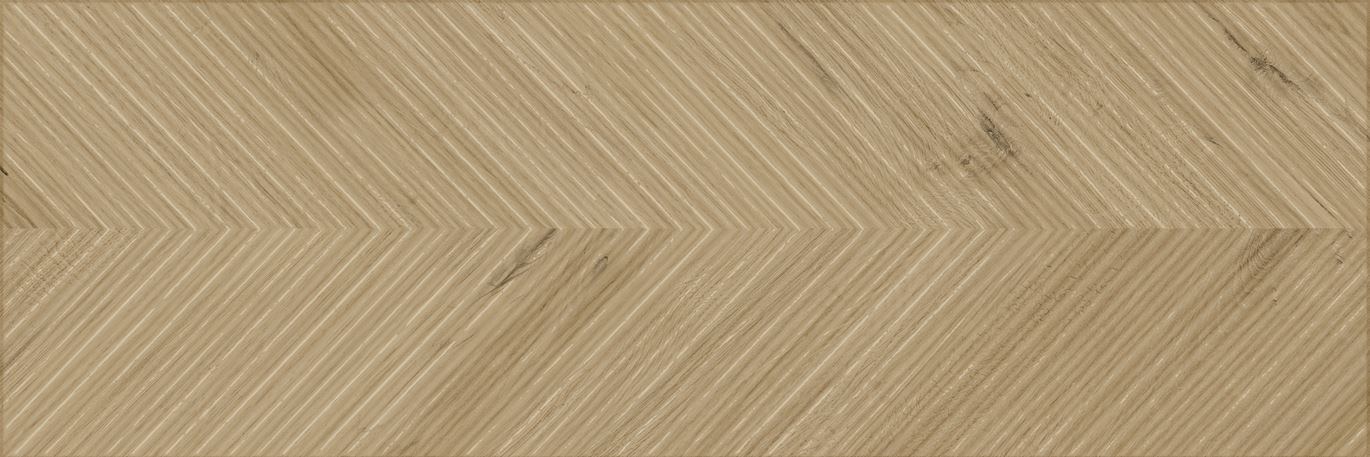 Azario Diverto Beige Chevron - Płytka Ścienna 30x90 - Domni.pl