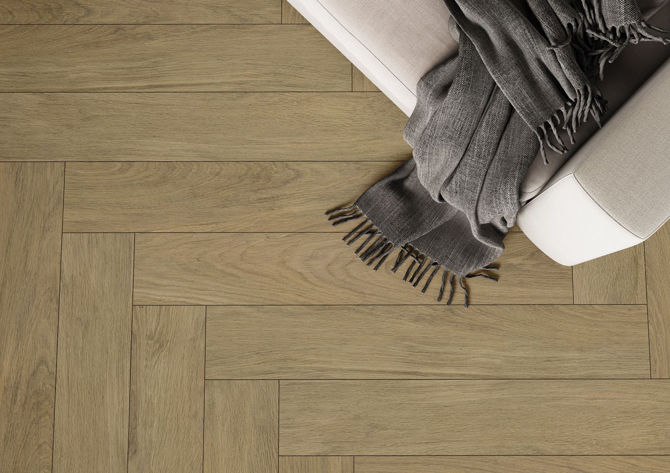 Detal płytek drewnopodobnych Paradyż Warmwood Gold - Domni.pl