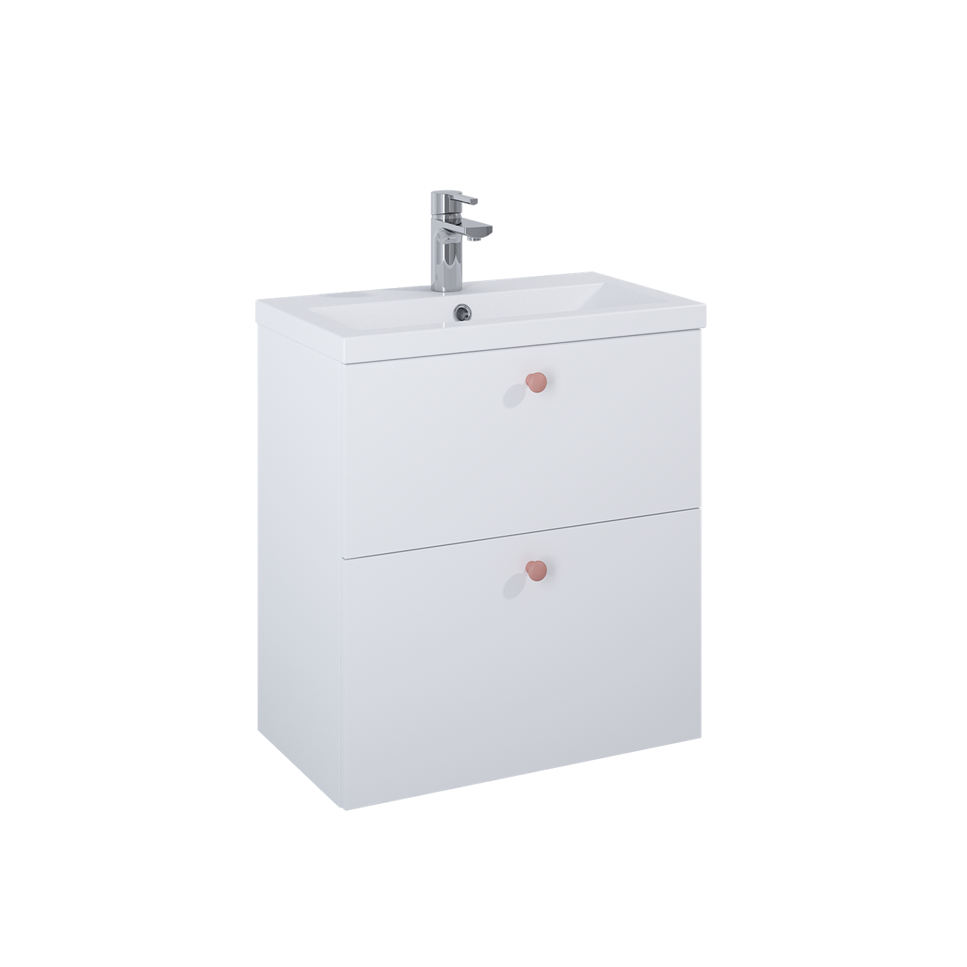 Elita Kido - Szafka z Umywalką 60 2S White Matt - Domni.pl