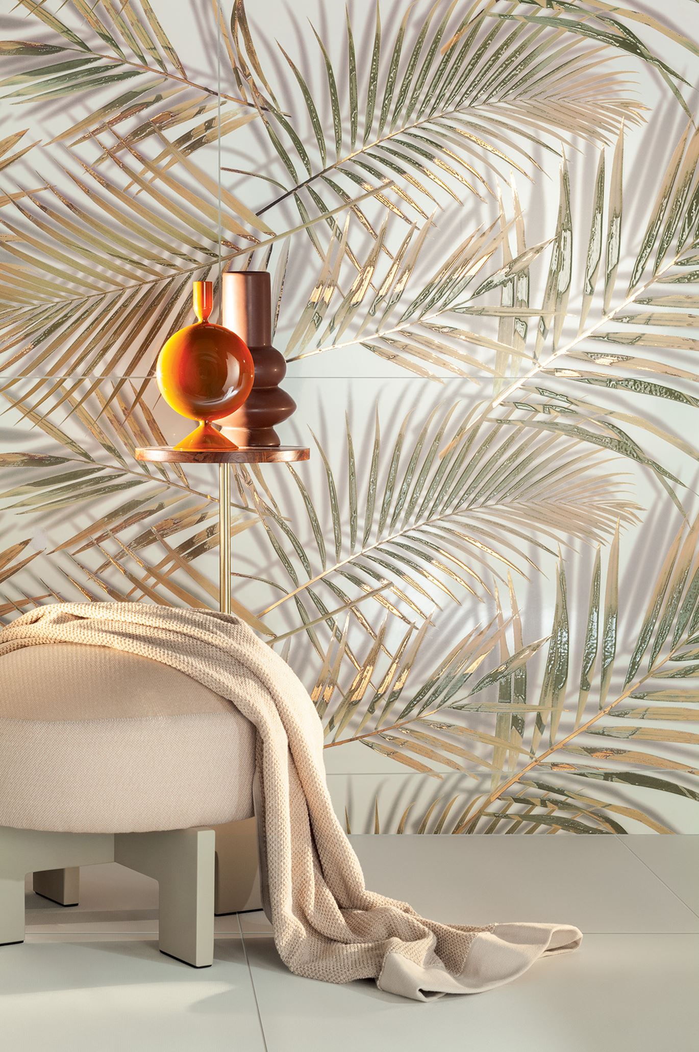 Wzorzyste dekory Domino Misteria Palm - Domni.pl