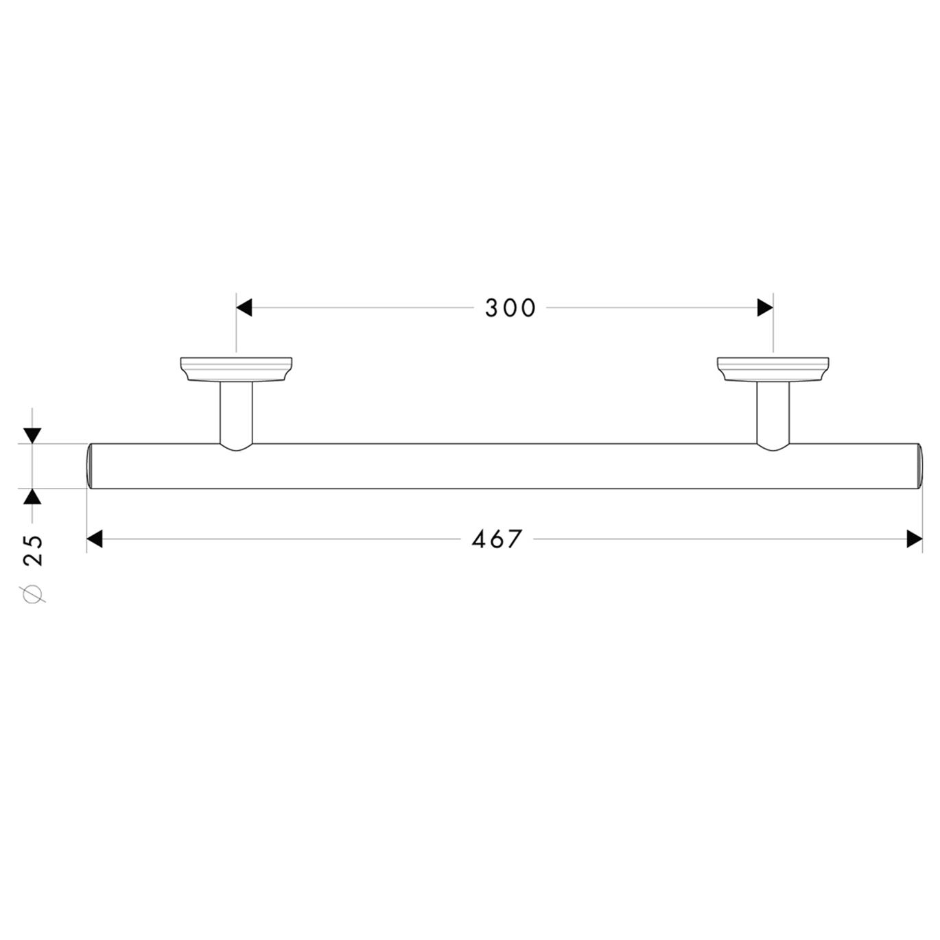 Hansgrohe Logis Classic 41613000 - Uchwyt - Domni.pl