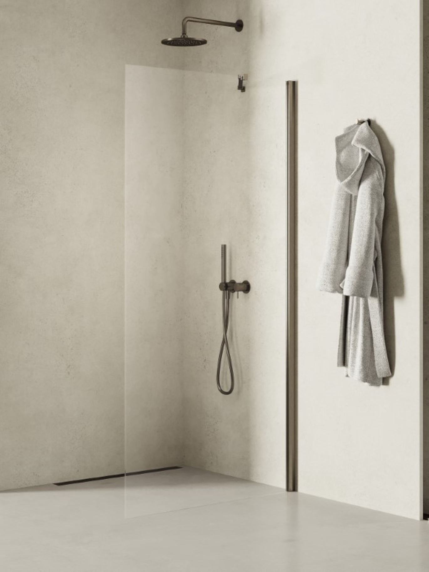 New Trendy New Soleo Gunmetal Brushed K-2262 - Kabina Prysznicowa ...