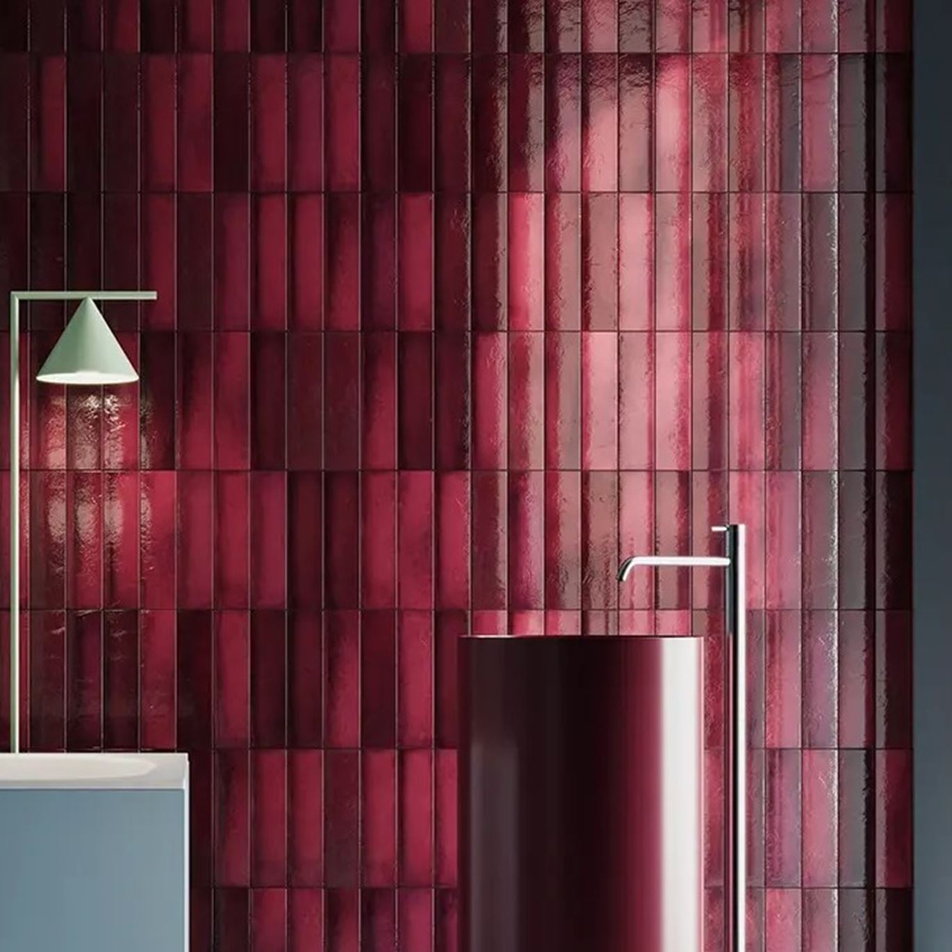 Tubądzin Masovia Rubino A Gloss STR - Płytka Ścienna 8x30 - Domni.pl