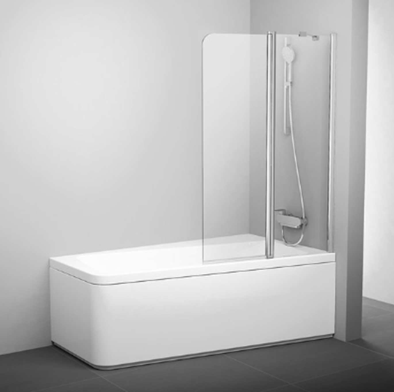 Ravak 10° 10CVS2-100 P - Parawan Nawannowy - Domni.pl