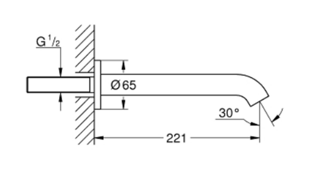 Grohe Essence 13449DC1 - Wylewka Wannowa - Domni.pl