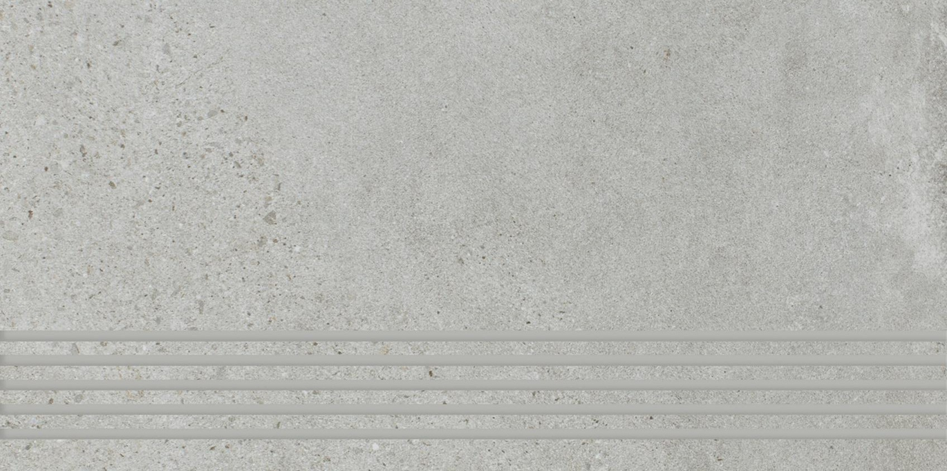 Stopnica Prosta Nacinana 30x60 - Paradyż Optimal Grys Mat - Domni.pl