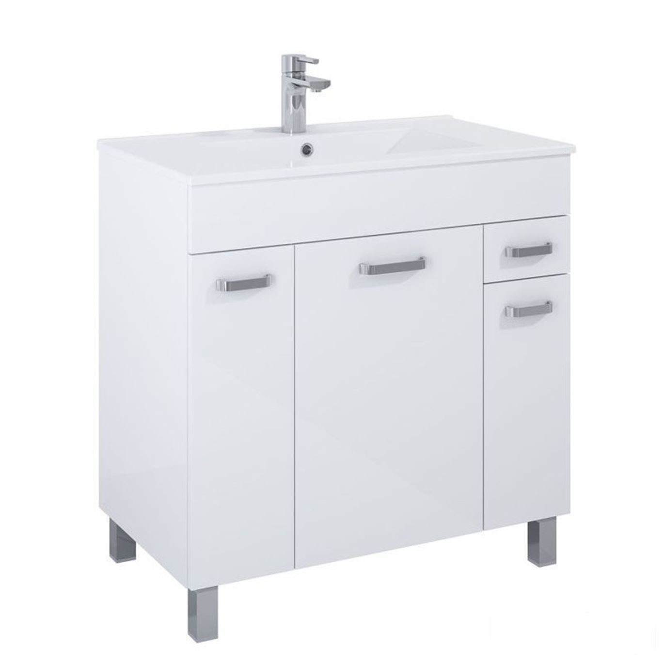 Elita Sunn Kyra 80 3D 1S White HG RE169195008060 - Szafka z Umywalką - Domni.pl