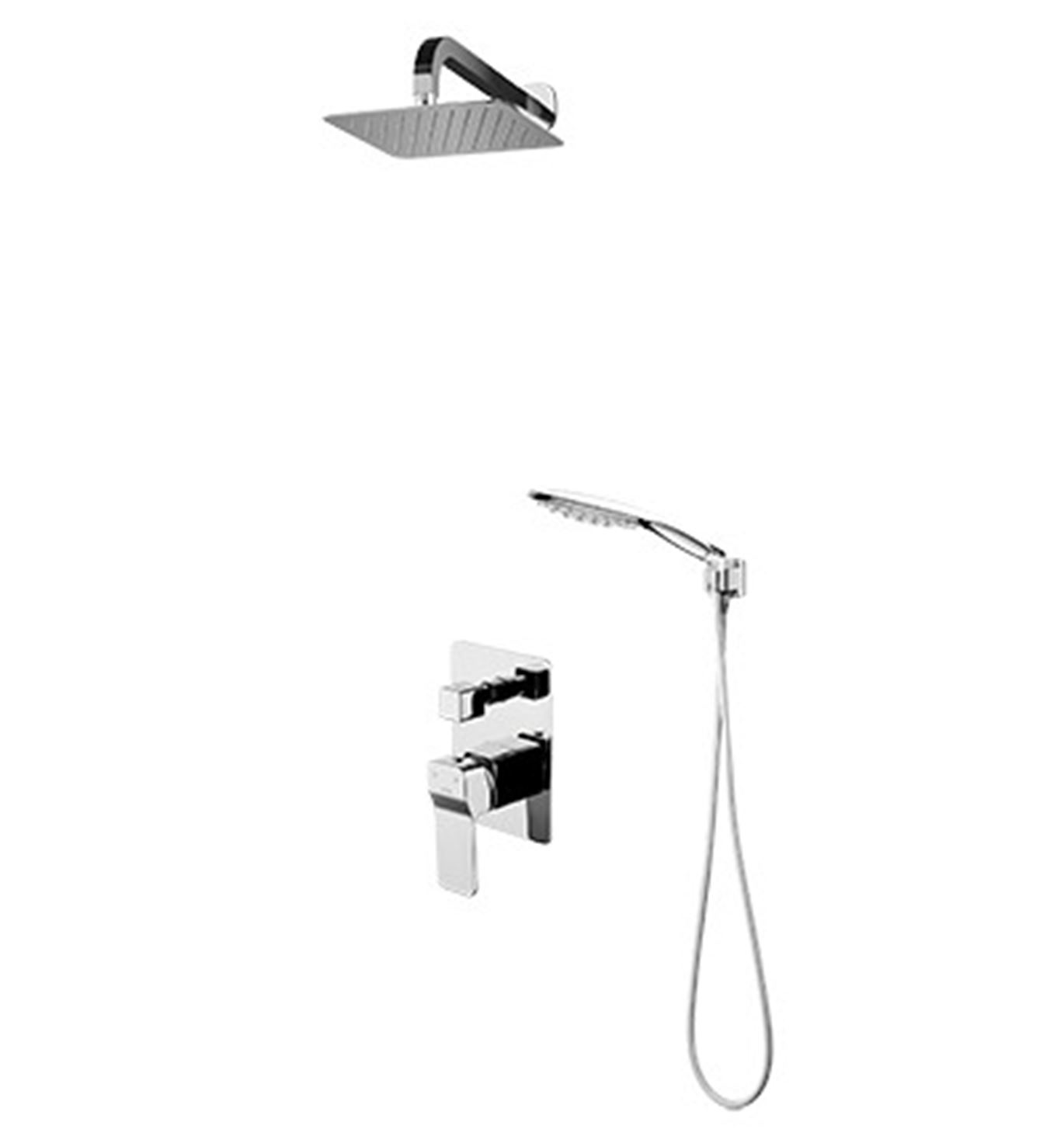 Omnires Slide SYSSL10CR - Kompletny System Podtynkowy - Domni.pl