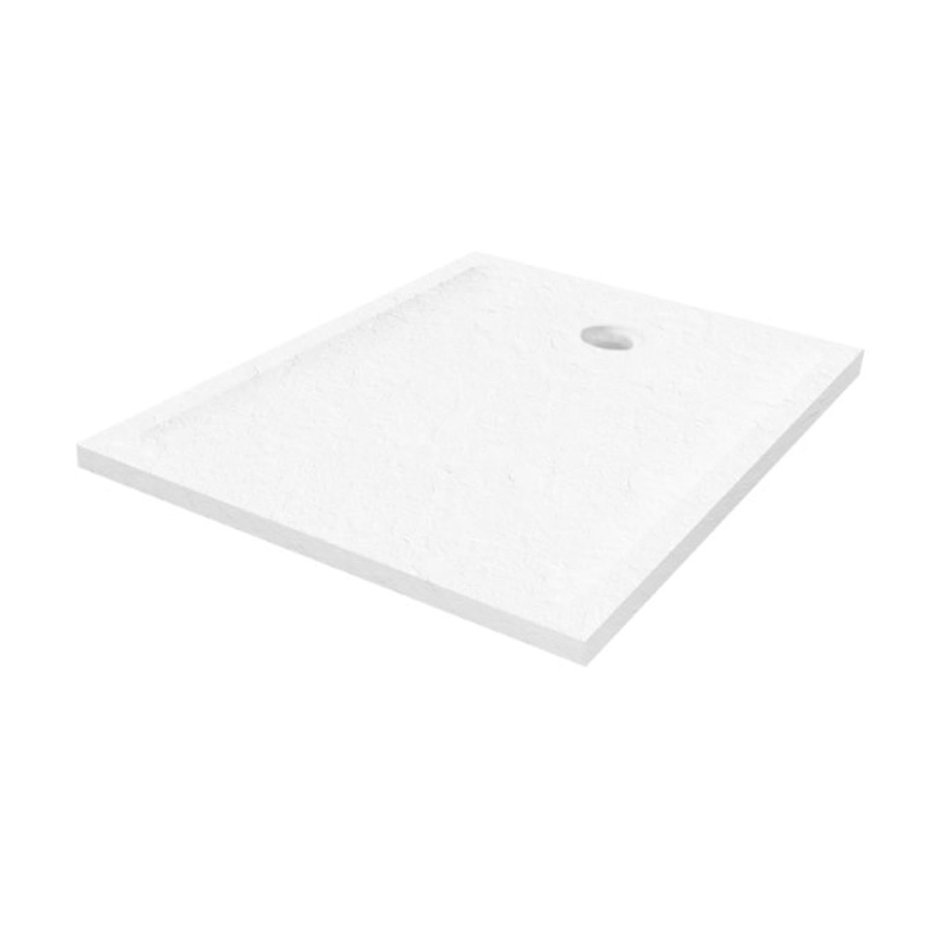 New Trendy Mild Stone B-0555 - Brodzik Prysznicowy Biały - Domni.pl