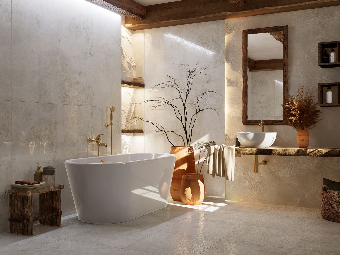 Tubądzin Torano White Lap - Płytka Uniwersalna 60x60 - Domni.pl