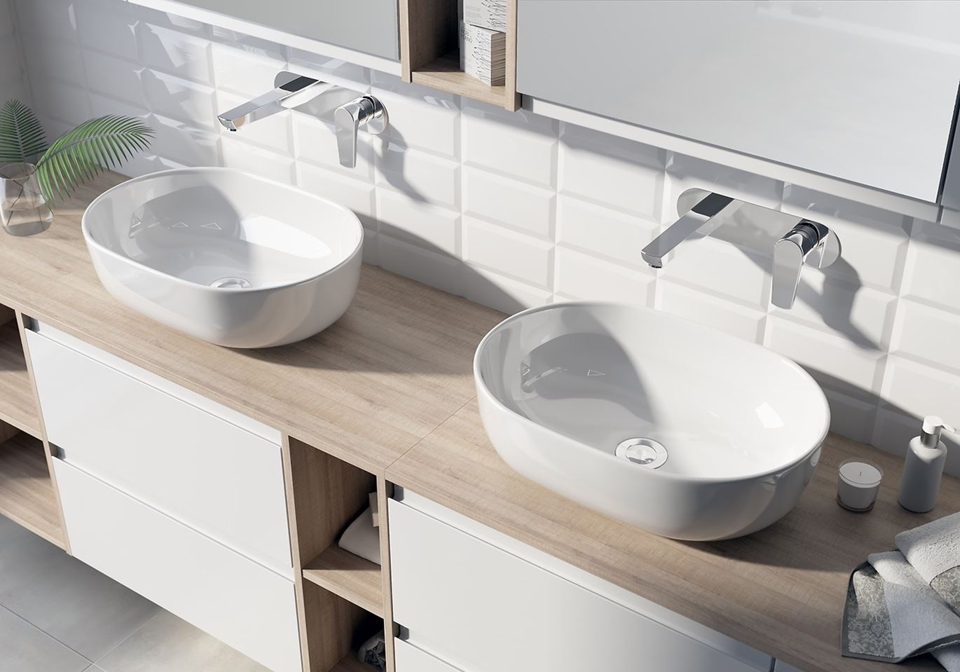 Cersanit Moduo K116-049 - Umywalka Nablatowa 50 - Domni.pl