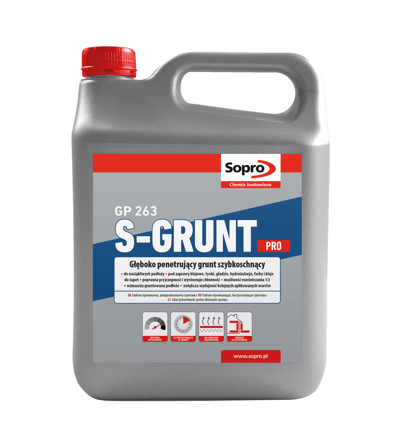 Sopro S-GRUNT PRO 263/1 - Głęboko Penetrujący Grunt - Domni.pl
