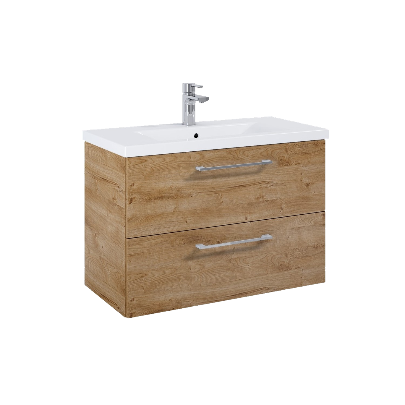 Elita Roma Plus Compact 80 2S Dąb Canela - Set Łazienkowy - Domni.pl