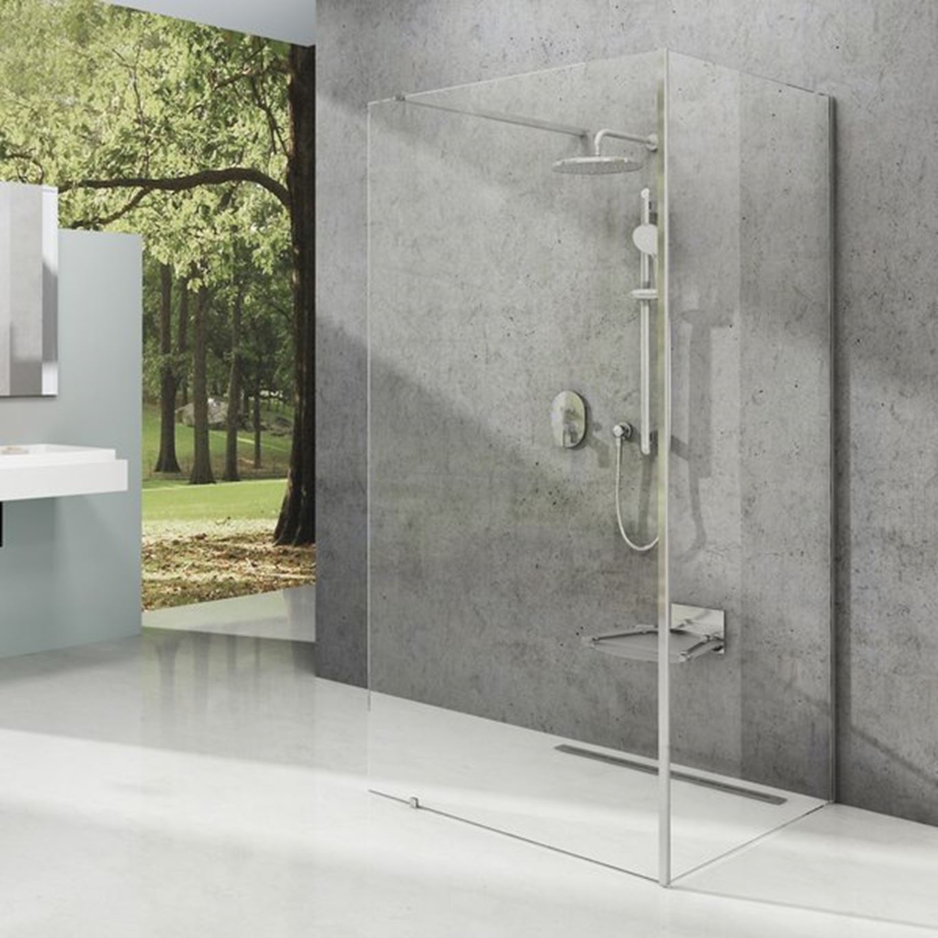 Ravak Walk-in Corner GW1CG7C00Z1 - Kabina Walk-In 120x90 - Domni.pl