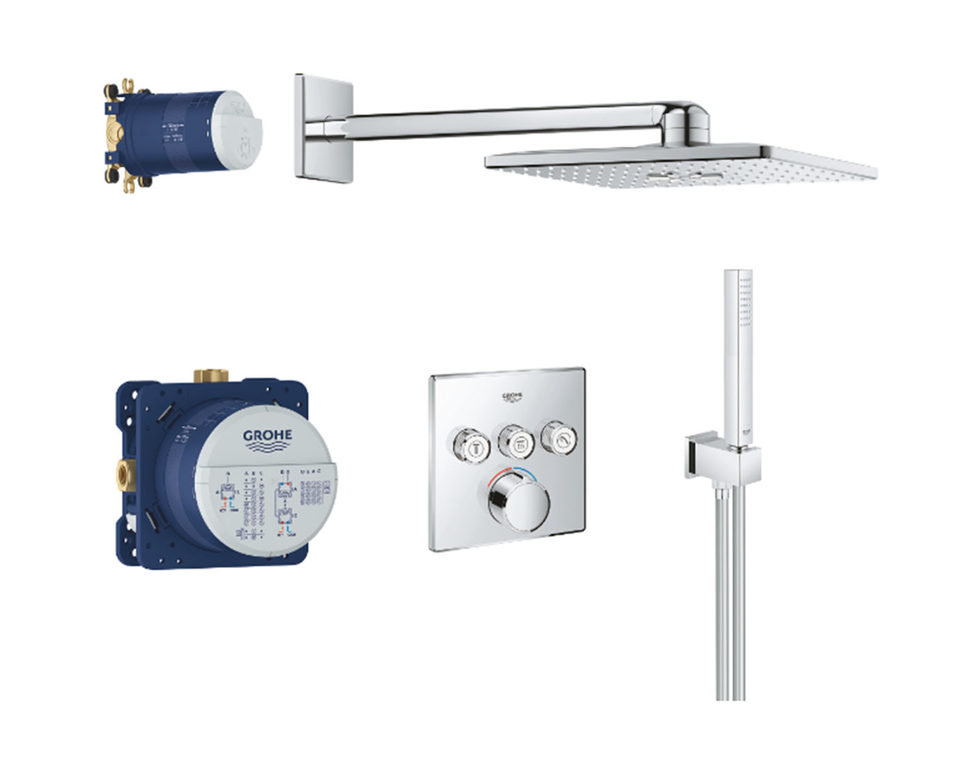 Grohe SmartControl 34712000 - Zestaw Prysznicowy - Domni.pl