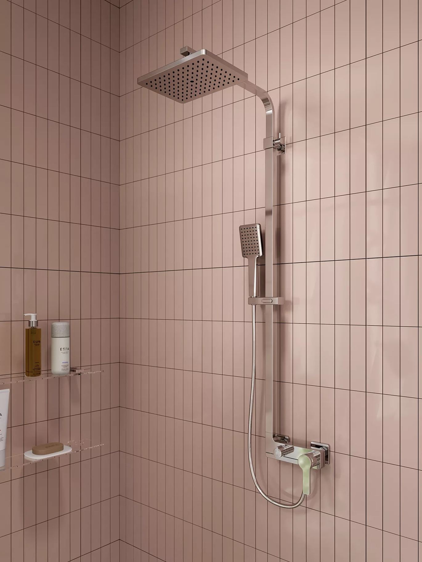 FDesign Origio - System Prysznicowy Natynkowy Chrom - Domni.pl