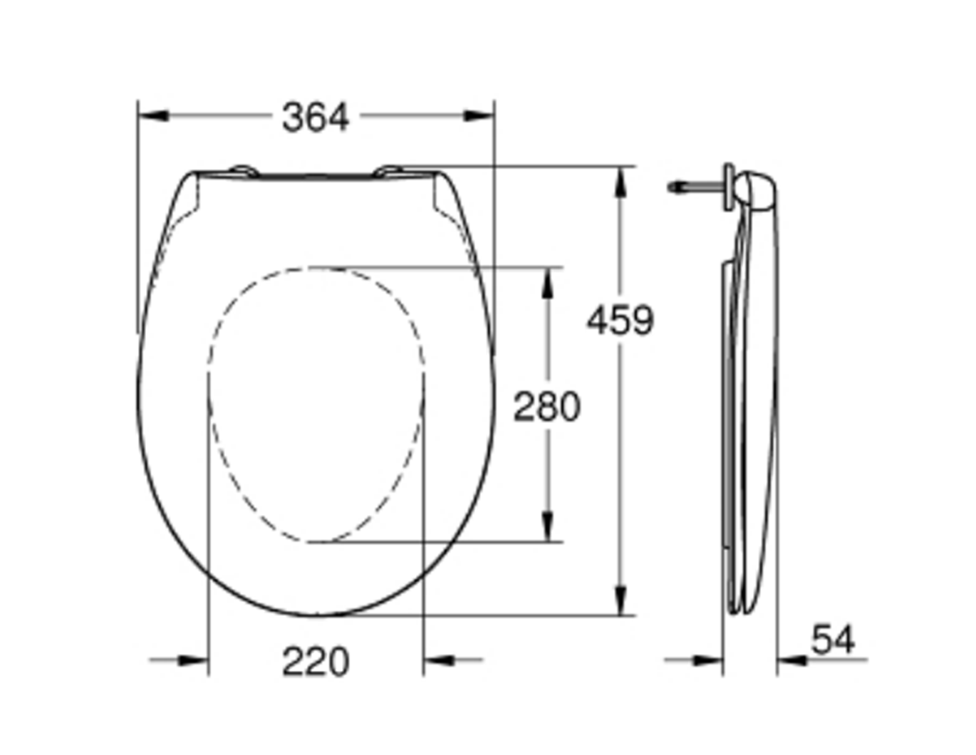 Grohe Bau Ceramika 39493000 - Deska Sedesowa Wolnoopadająca - Domni.pl