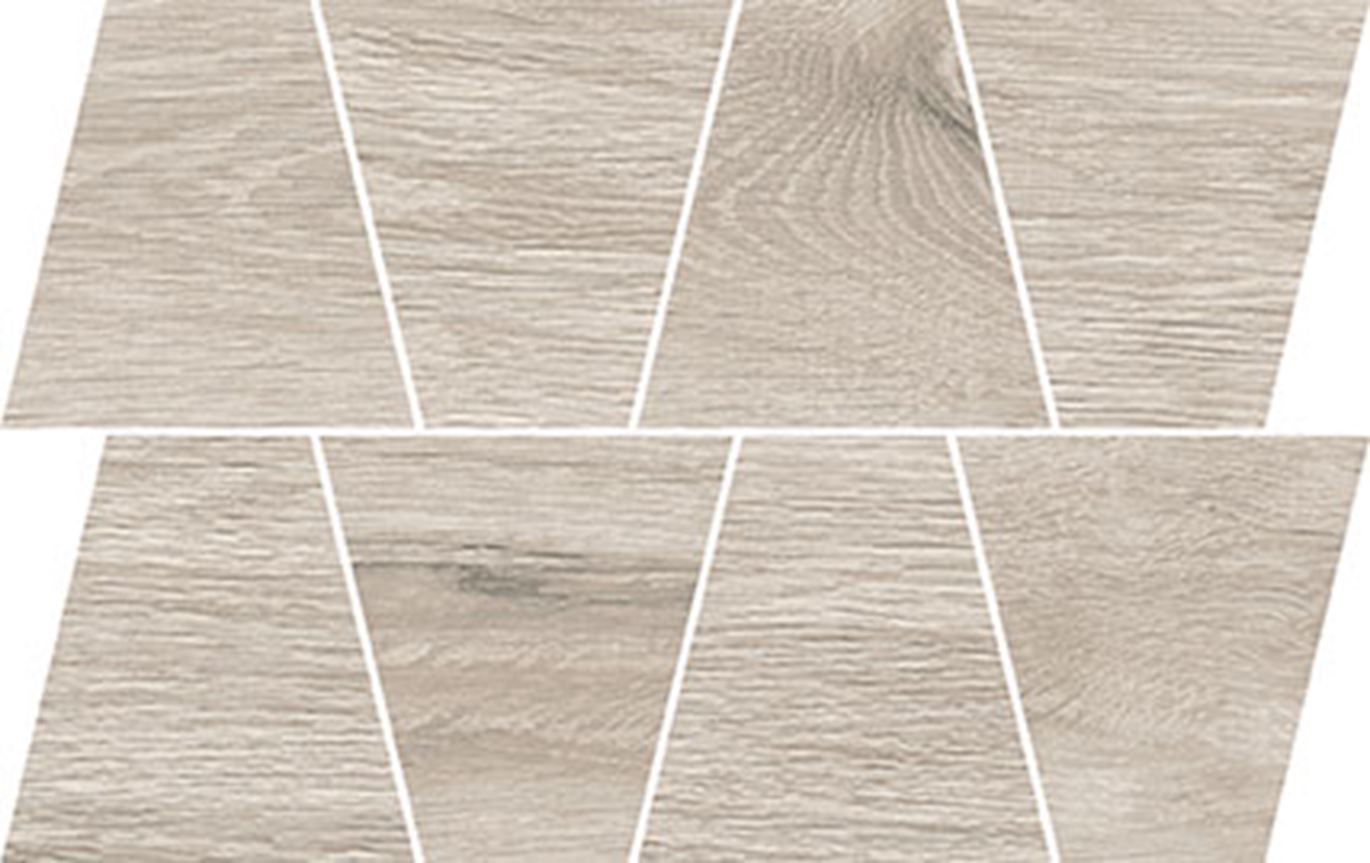 Mozaika Prime Light Grey Mosaic 19x30 - Opoczno Grand Wood - Domni.pl