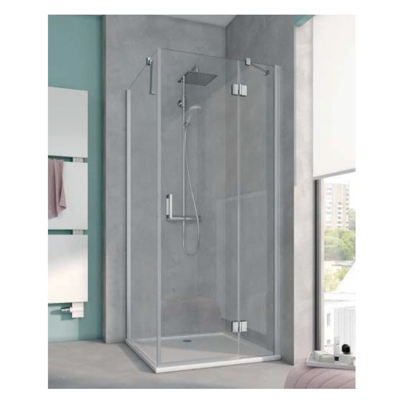 Kermi Osia OSSTR10020VPK - Drzwi Prawe 100x200 cm - Domni.pl