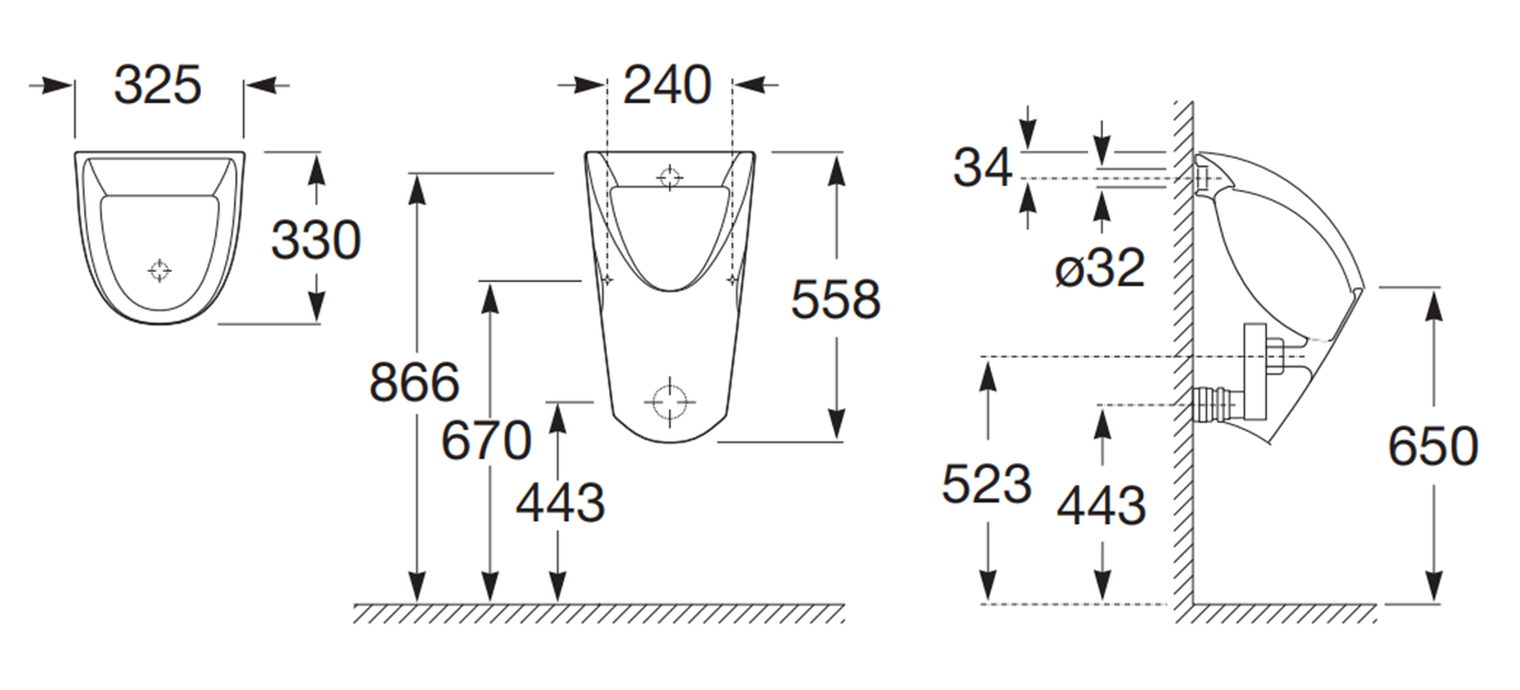 Roca Chic A35945O000 - Pisuar - Domni.pl
