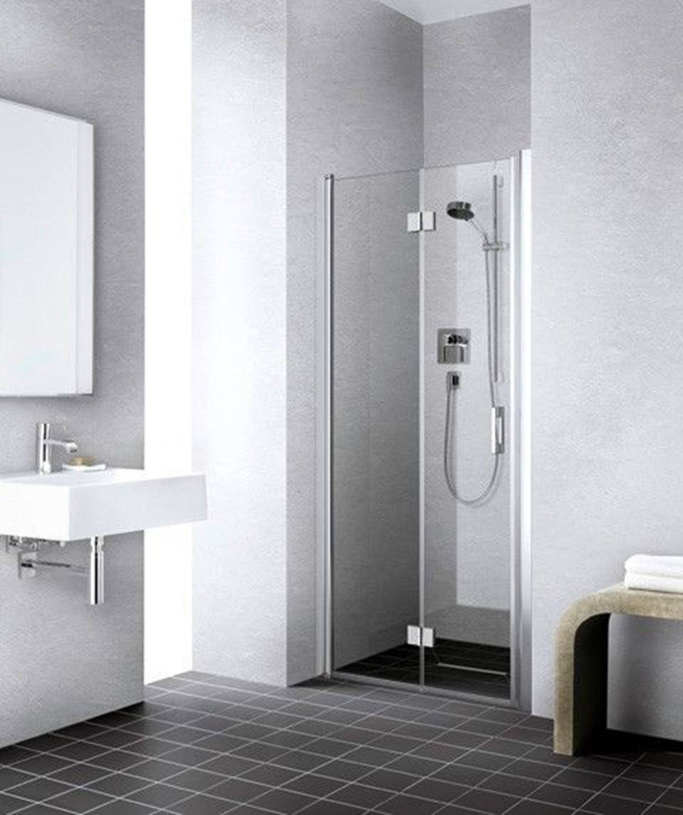 Kermi Liga LI2SL08520VPK - Drzwi Prysznicowe - Domni.pl