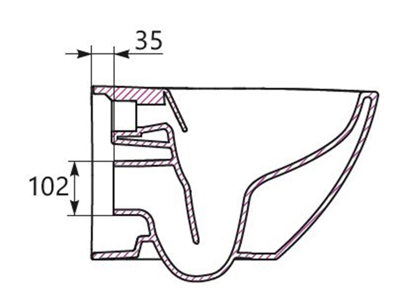 Cersanit Moduo Plus Oval S701-725 - Miska z Deską Slim Wrap - Domni.pl